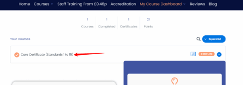 How to retake a course - Caredemy