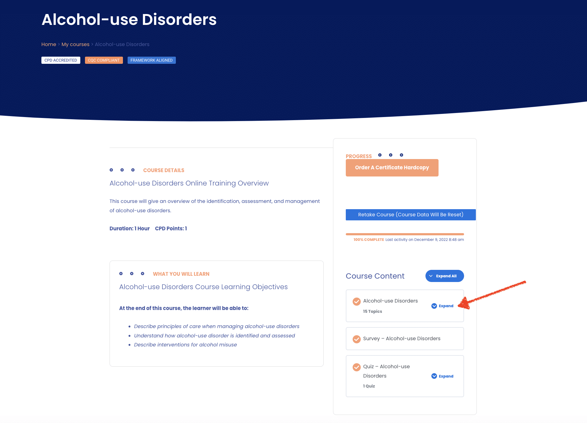 How to download course workbook? - Caredemy