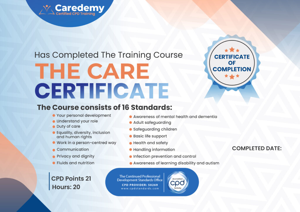 Care Certificate Online Training Course - Standards 1 To 16 From £15